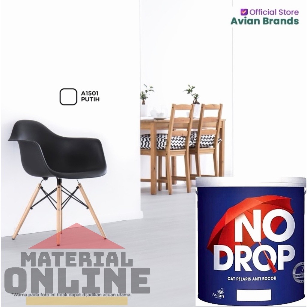 Jual NoDrop No Drop Kaleng 1Kg 1 Kg Warna Abu Muda Merah Coklat Hitam ...