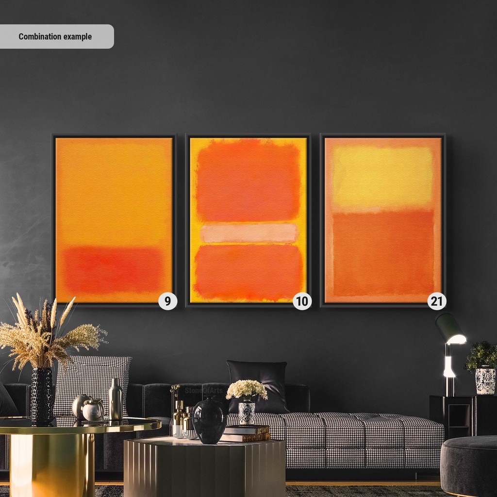 Jual Custom Mark Rothko Wall Art Set Of 3, Combine Three Rothko Prints ...