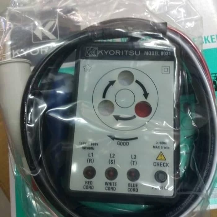Jual Kyoritsu 8031 3 phase sequence rotation checker alat ukur Original ...