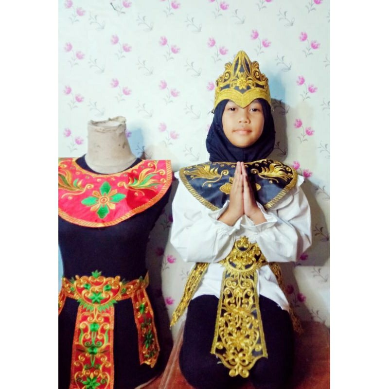 Jual Kostum Tari Adat Bordir/ Bordir Sabuk1Set Dada+Sabuk | Shopee ...