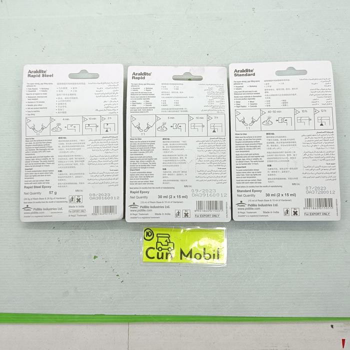Jual Lem Besi Araldite Fast Setting Epoxy Adhesive 5 Menit Net 30 Gr ...