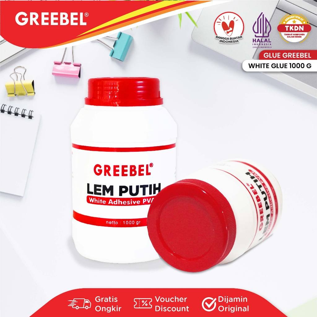 Jual GREEBEL White Glue / Lem Colek / Lem Botol / Lem Pvac / Lem Putih ...