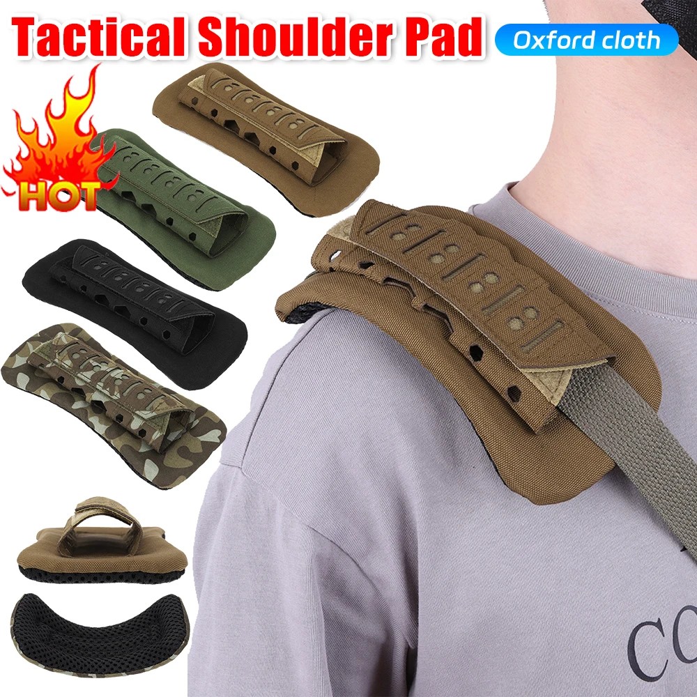 Jual Tactical Vest Strap Shoulder Pad Shoulder Comfort Cushion Mesh ...