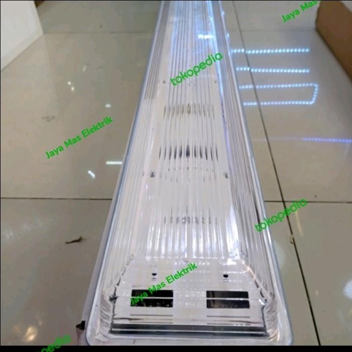 Jual New kap lampu tl waterproof 2x36 / kap neon tl outdoor 2x36 2 x 36 ...