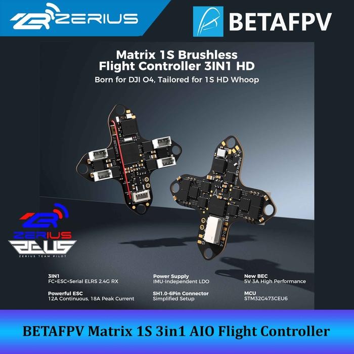 Jual BETAFPV Matrix 1S 3in1 AIO Flight Controller for Digital Micro ...