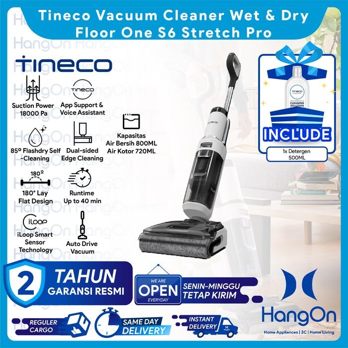 Jual Tineco Floor One S6 Stretch Pro Wet and Dry Cordless Stick Vacuum ...