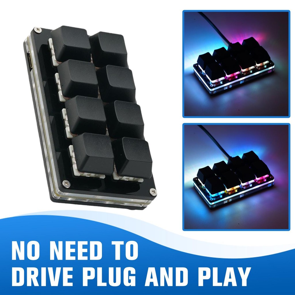 Jual Mini Usb Custom Mechanical Keyboard 8 Keys Gaming Keyboard Sayo ...