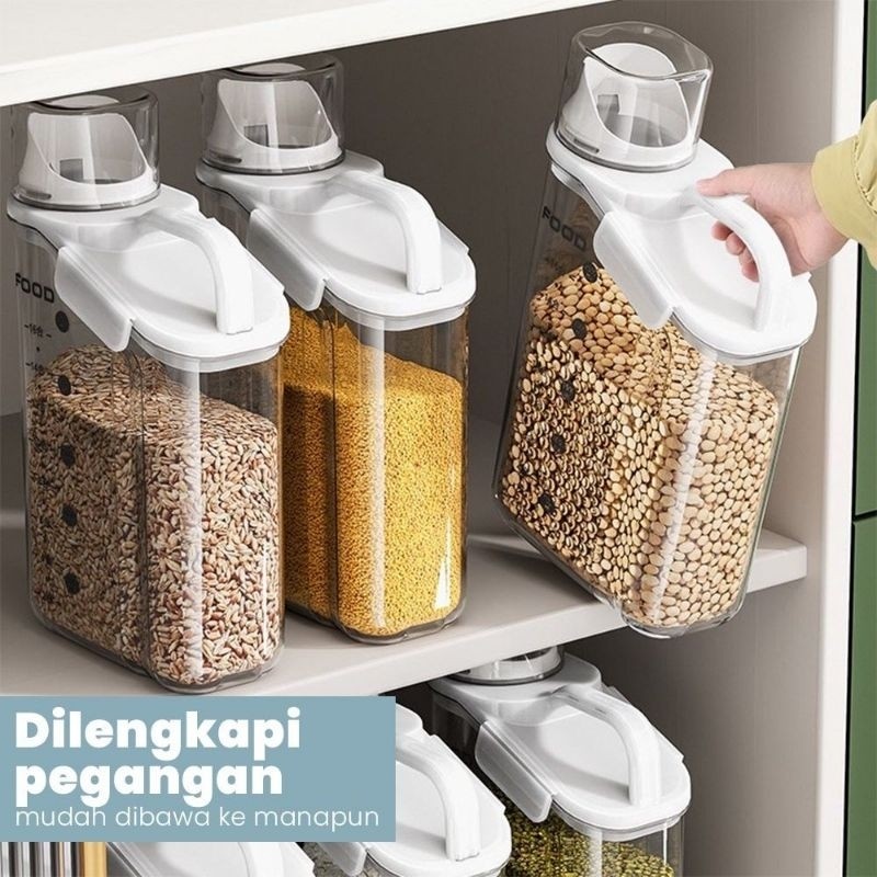 Jual JAR 2 LITER / TEMPAT MINYAK GORENG 2 LITER / PENYIMPANAN BERAS ...