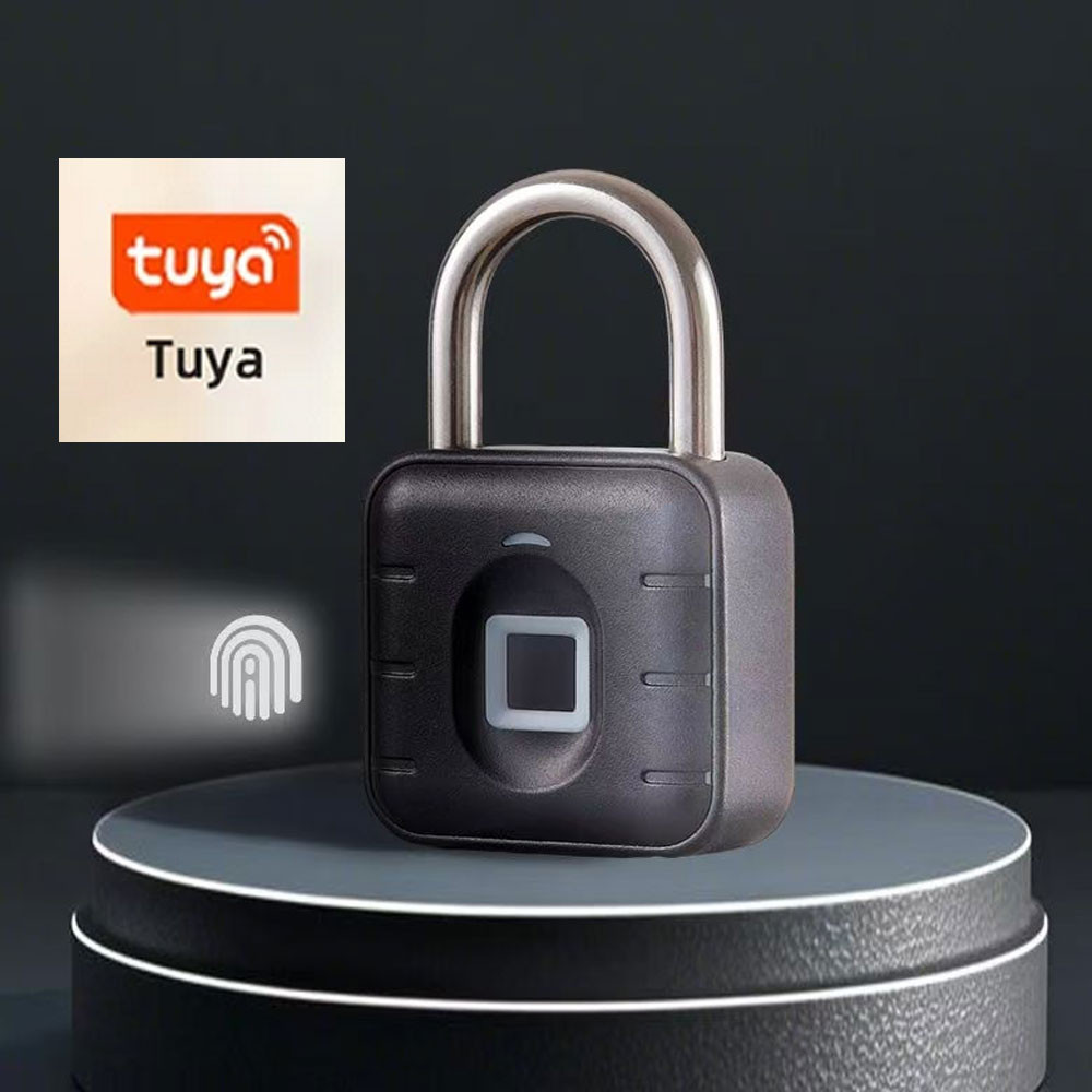 Jual Tuya Lock Tuya Bluetooth Fingerprint Padlock Digital Luggage Lock ...