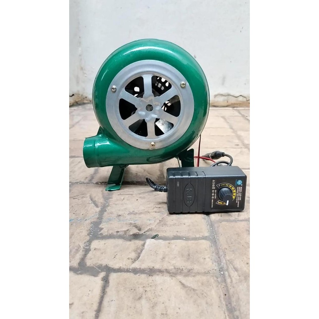 Jual MAXPUMP Blower Mini BBQ 1 Set Blower 12V 220V Speed Control Fan ...