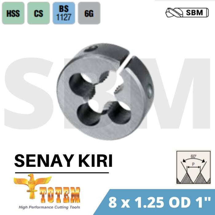 Jual Product Laris Senay Senai Snai Kiri 8X1.25 / Drat Ulir Kiri / Round Die Totem Od 1 ...