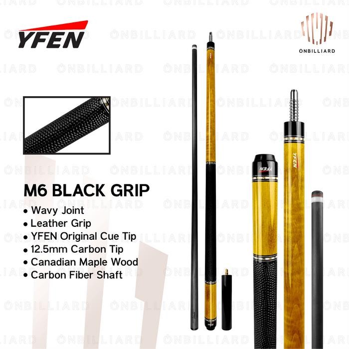 Jual YFEN M6 M8 M10 M11 Leather Carbon Cue Stik Stick Billiard Biliar ...