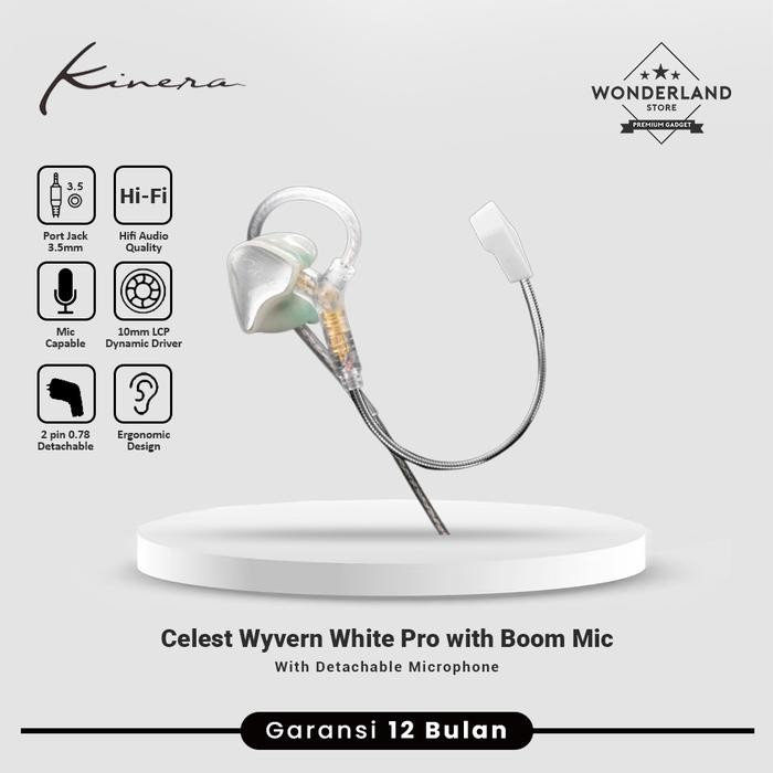 Jual FFAUZAHSTORE KINERA CELEST WYVERN WHITE PRO WITH BOOM MIC ...
