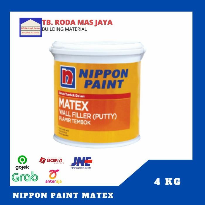 Jual JTTOP" PLAMIR TEMBOK/DEMPUL/WALL FILLER MERK MATEX BY NIPPON PAINT @ 4KG | Shopee Indonesia