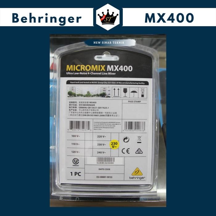 Jual Uneed Sonic - Behringer Mx400 Mx-400 Mx 400 Mixer Micro Kecil 4 ...