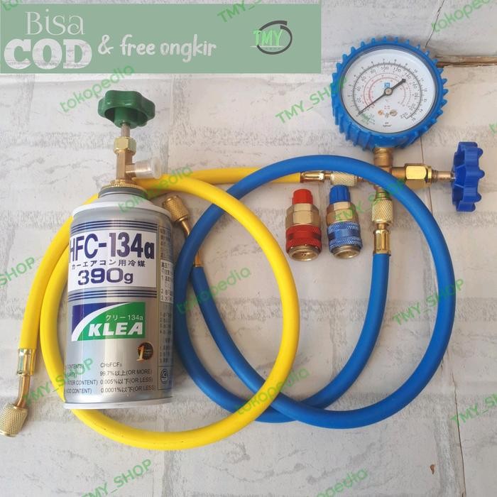 Jual Paket Lengkap Alat isi Ulang / tambah Freon AC mobil single ...