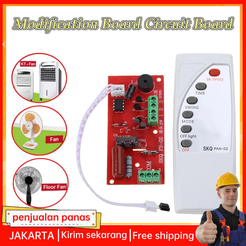 Jual Ready Modul PCB Kipas Angin Yundai Kit Remote Kipas Angin Multi ...