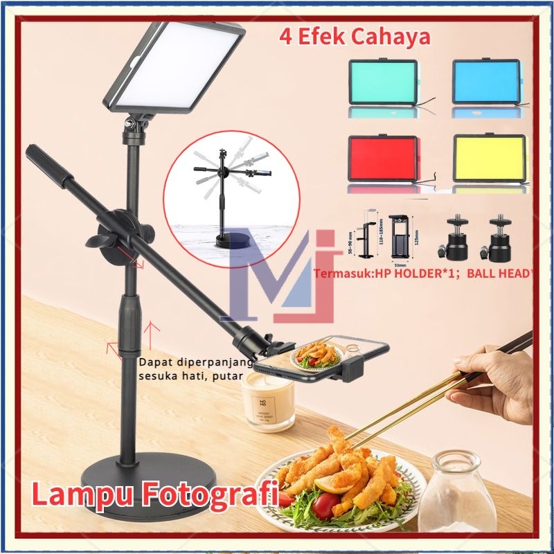 Jual Led Lampu Stand Holder Phone Holder 360 Lampu Fotografi Lampu Led ...