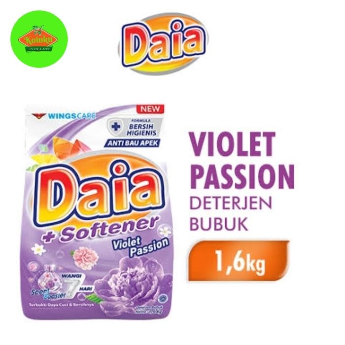 Jual Daia Deterjen +Softener Violet Passion 1.7kg | Shopee Indonesia