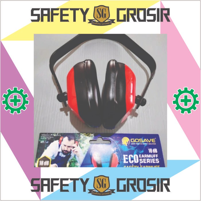 Jual Ear Muff Gosave Pro Eco / Earmuff / Penutup Telinga / Earplug Ear ...