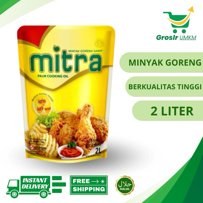 Jual Grosir UMKM - MITRA - MINYAK GORENG MITRA POUCH 2LITER | Shopee ...