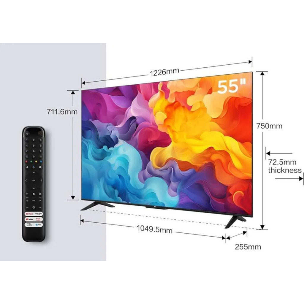 Jual Led Tv TCL 55 inch 55inch 55V6B V6B V6 B Google tv terbaru Android ...