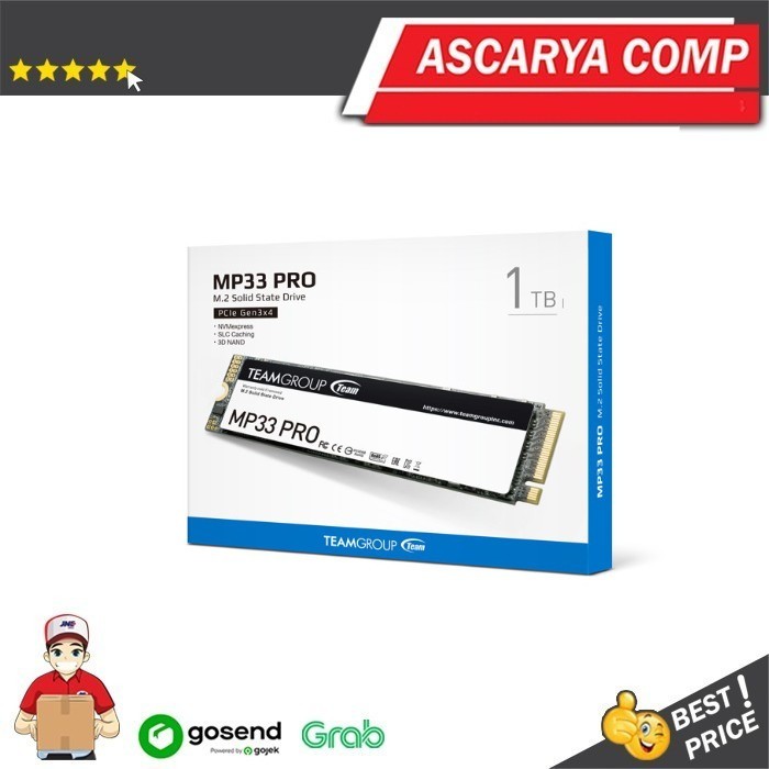 Jual MD Teamgroup SSD M.2 PCIe MP33 PRO 1TB ( 1000GB ) | Shopee Indonesia