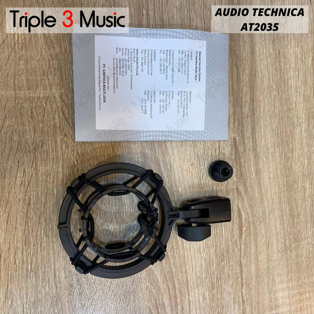 Jual Audio Technica AT2035 AT 2035 Mic Condenser Microphone Condenser ...