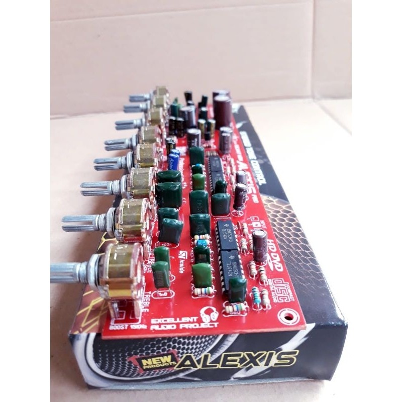 Jual kit tone control stereo new Alexis plus equalizer 4x TL038 | Shopee Indonesia