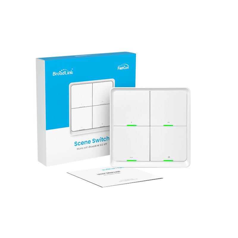 Jual BroadLink FastCon SC4B4 Scene Switch Smart 4 gang Light Switch ...