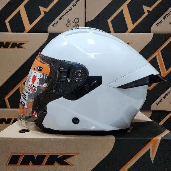 Jual VIRGOXSHOP INK TERRA 2 SOLID HELM HALF FACE (ORIGINAL) | Shopee ...