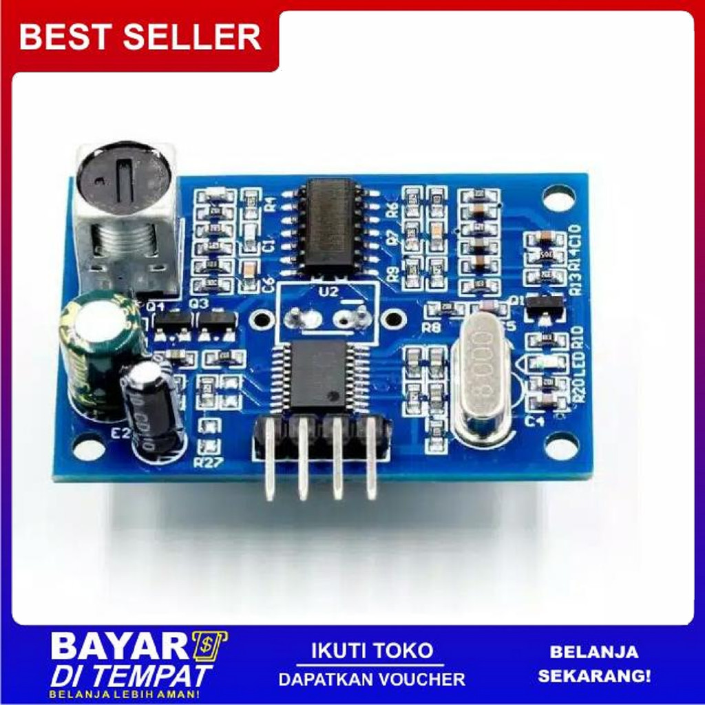Jual FREE ONGKIR JSN-SR04T ULTRASONIC SENSOR ULTRASONIK JARAK PARKIR ...
