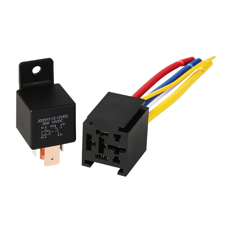 Jual NEW 30A 40A 80A 4Pin 5Pin Waterproof Automotive Relay 12V 24V With ...