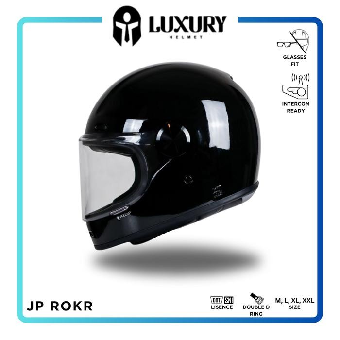 Jual Helm JP - Rokr - Solid - Fullface | Shopee Indonesia