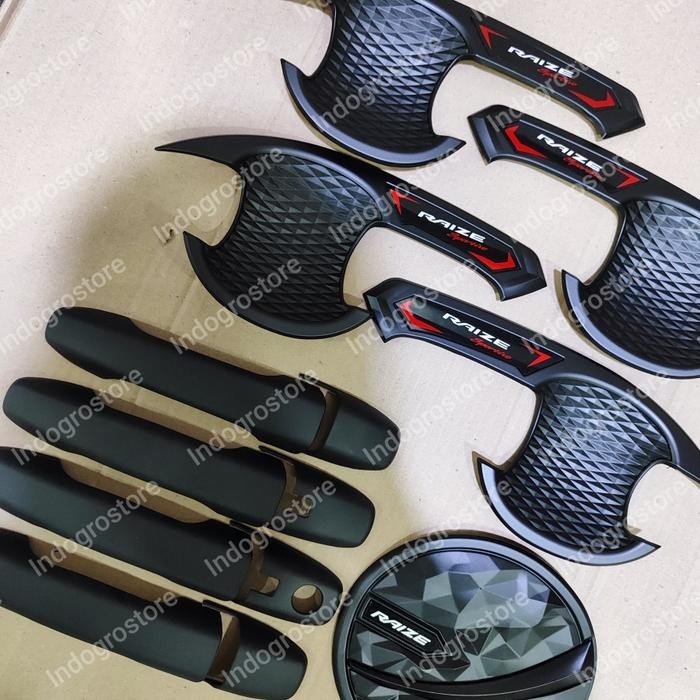 Jual Unik Paket Cover Handle Outer Tangki Hitam Mobil Raize 2021 2022 ...