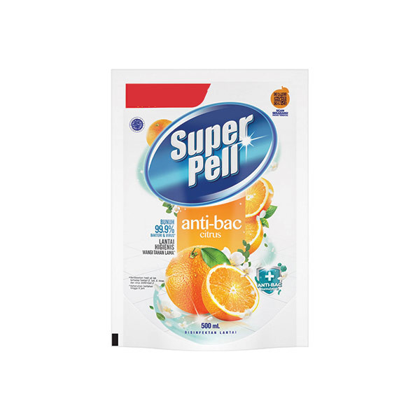 Jual SUPERPELL ANTIBAC CITRUS PCH 500 ML | Shopee Indonesia