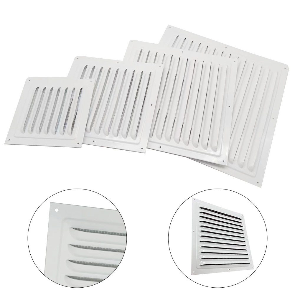 Jual Air Vent Grille Ventilation Cover Metal Square Vent Insect Screen ...