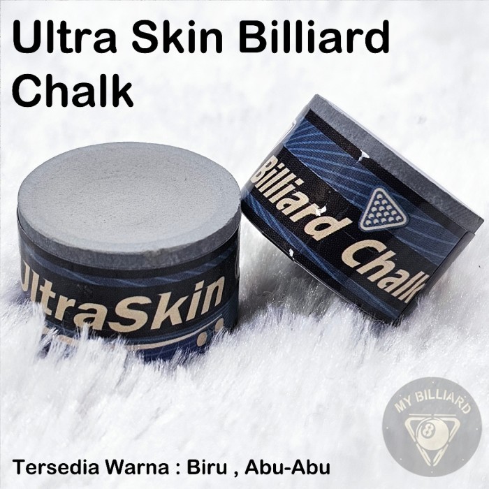 Jual PREMIUM Ultra Skin Chalk Billiard Premium- Kapur Biru Abu Stick ...