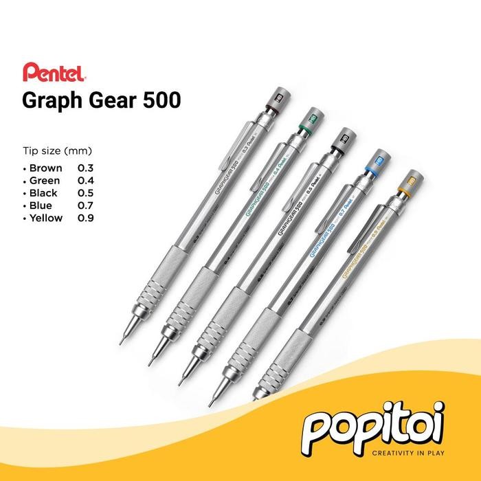 Jual Pentel Graph Gear 500 Mechanical Drafting Pencil GraphGear Pensil ...