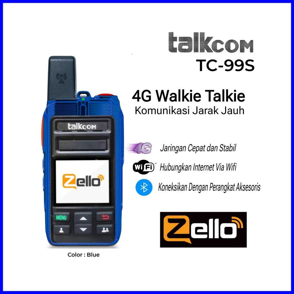 Jual Ht Talkcom TC 99 PLUS ANDROID / WIFI 4G Zello Dan Poc Global ...