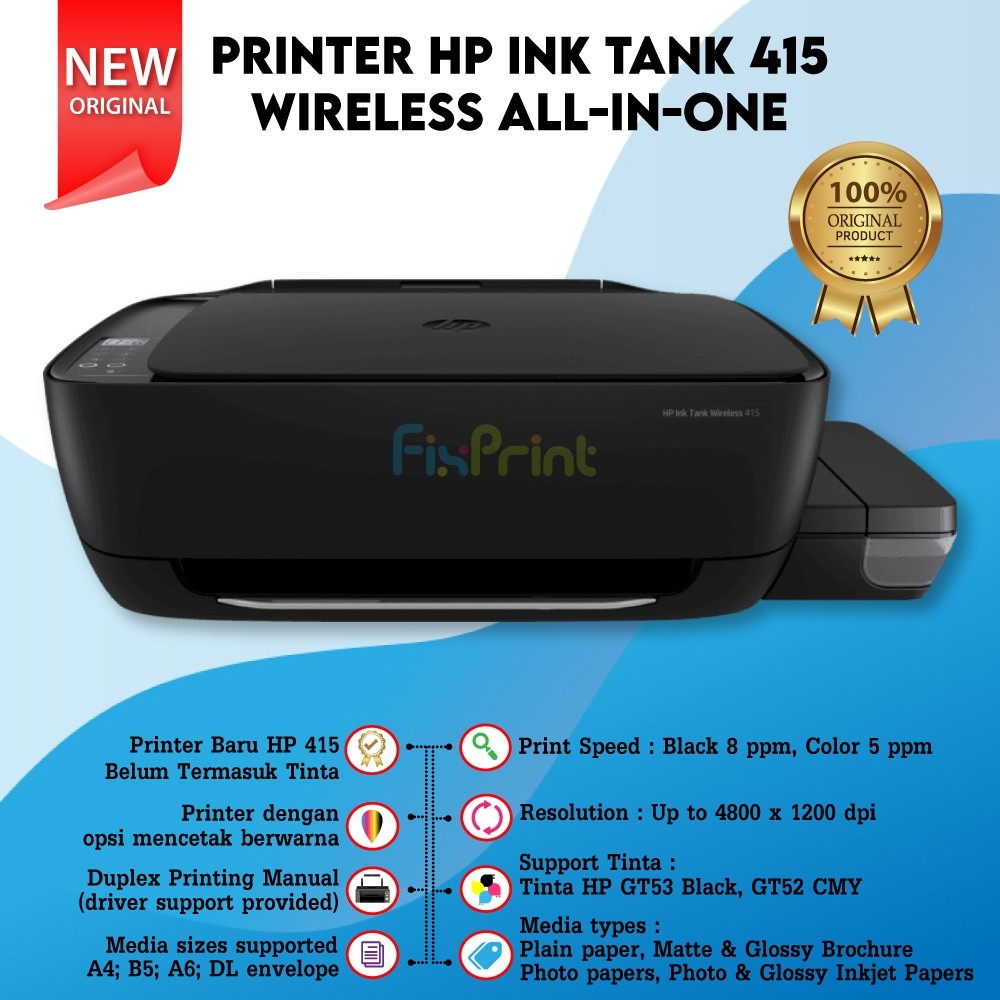 Jual HP Ink Tank Printer 315 415 Smart Tank 520 580 Print Scan Copy ...