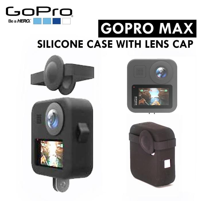 Jual GOPRO MAX SILICONE CASE WITH LENS CAP PROTECT | Shopee Indonesia