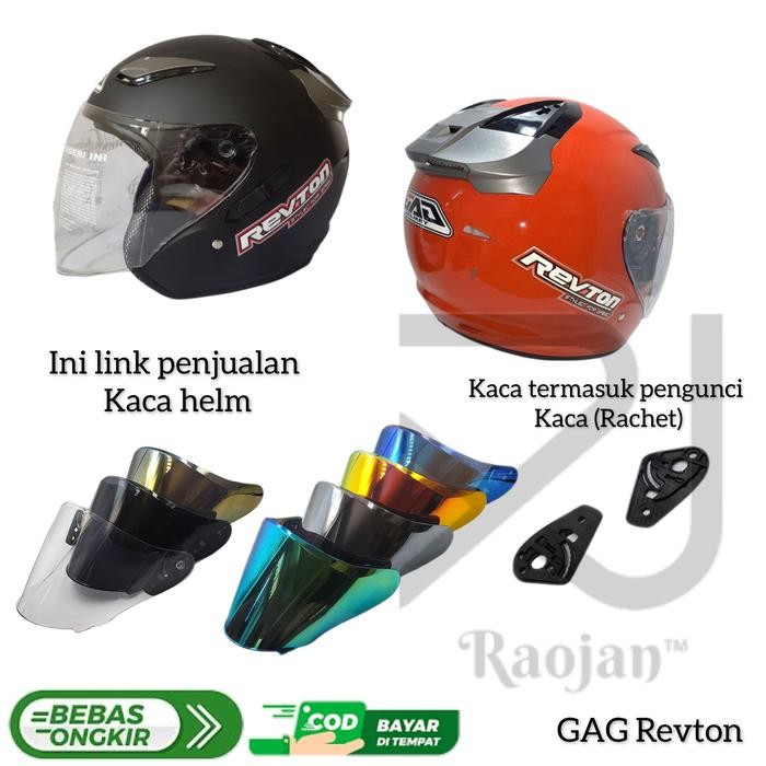 Jual KACA HELM GAG REVTON VISOR HELM GAG REVTON | Shopee Indonesia