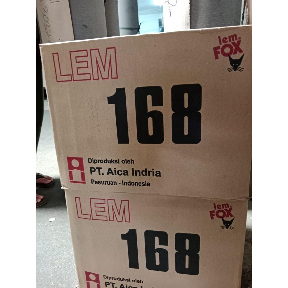 Jual LEM 168 POLOS BLEK LEM FOX 168 LEM KUNING LEM KAYU 168 FOX POLOS ...