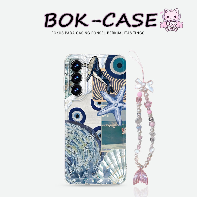 Jual Aesthetic Kartun Biru Case Samsung A17 5G A07 A56 A36 A26 A06 A16 5G A52S A04S A53 A50 A71 ...