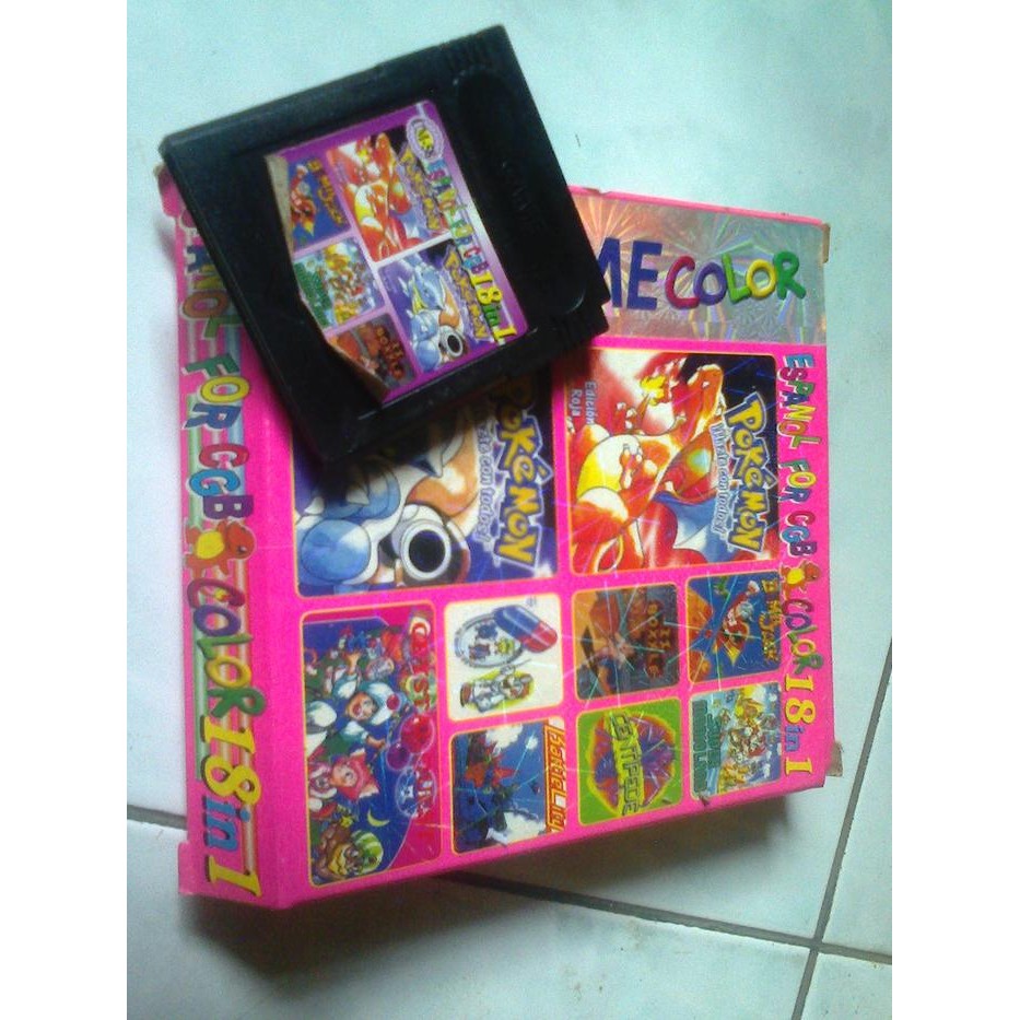 Jual Kaset Gameboy Color 18 in 1 (ada tetris,space invader,battle city ...