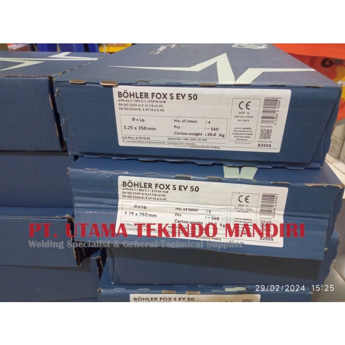 Jual Kawat Las BOHLER FOX S EV 50 - AWS E7018-H4R | Shopee Indonesia