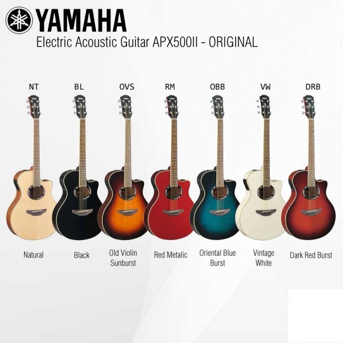 Jual Gitar YAMAHA Original APX600 APX-600 APX 600 VW APX600 white putih ...