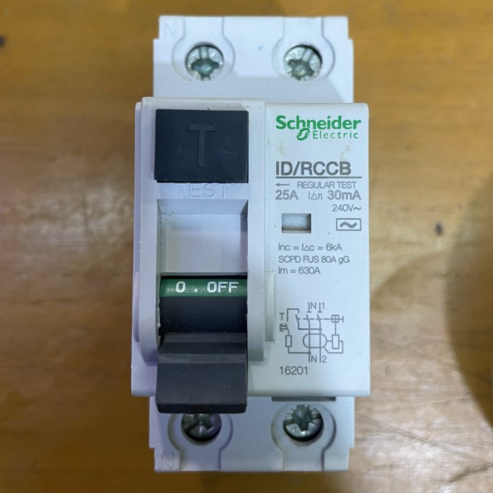 Jual SCHNEIDER ELCB/RCCB ID 2P 25A 30mA | Shopee Indonesia