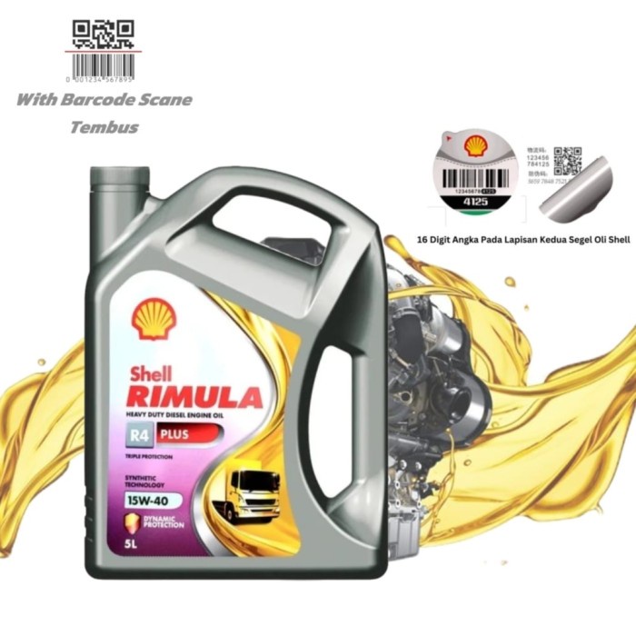 Jual Oli Mesin Diesel Shell Rimula R4 X Sae 15W-40 Api Ci-4 Ch-4 Sl ...
